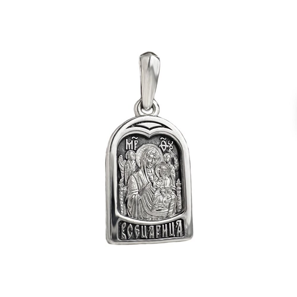 Иконка, серебро, 925 проба, чернение