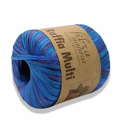 Пряжа Fibra Natura Raffia Multi 117-08 (3 мотка по 35г/80м)