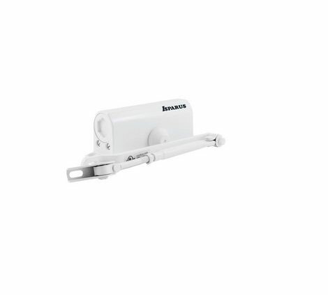 Доводчик дверной Нора-М 430 Isparus, белый, масса двери 50-110 кг 17109