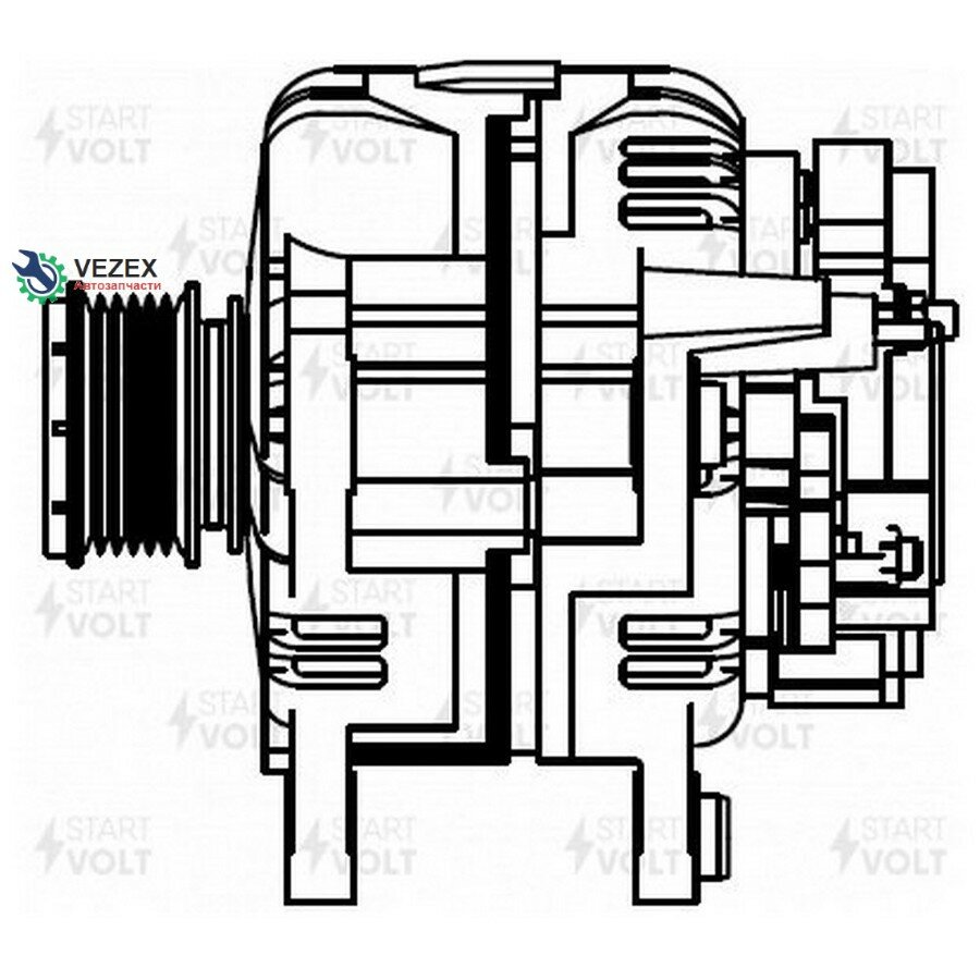 STARTVOLT LG1809 генератор! 120A \ Skoda Octavia I 1.6i/1.8T 00>