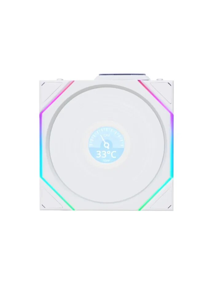 Вентилятор для корпуса Lian Li G99.12RTLLCD1W1W. R0 120mm, 350-1900rpm, 54.3CFM, 31dBa