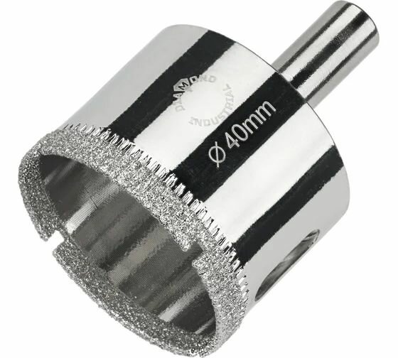 Коронка алмазная по керамике, плитке и стеклу 40 мм Diamond Industrial DIDCBC040