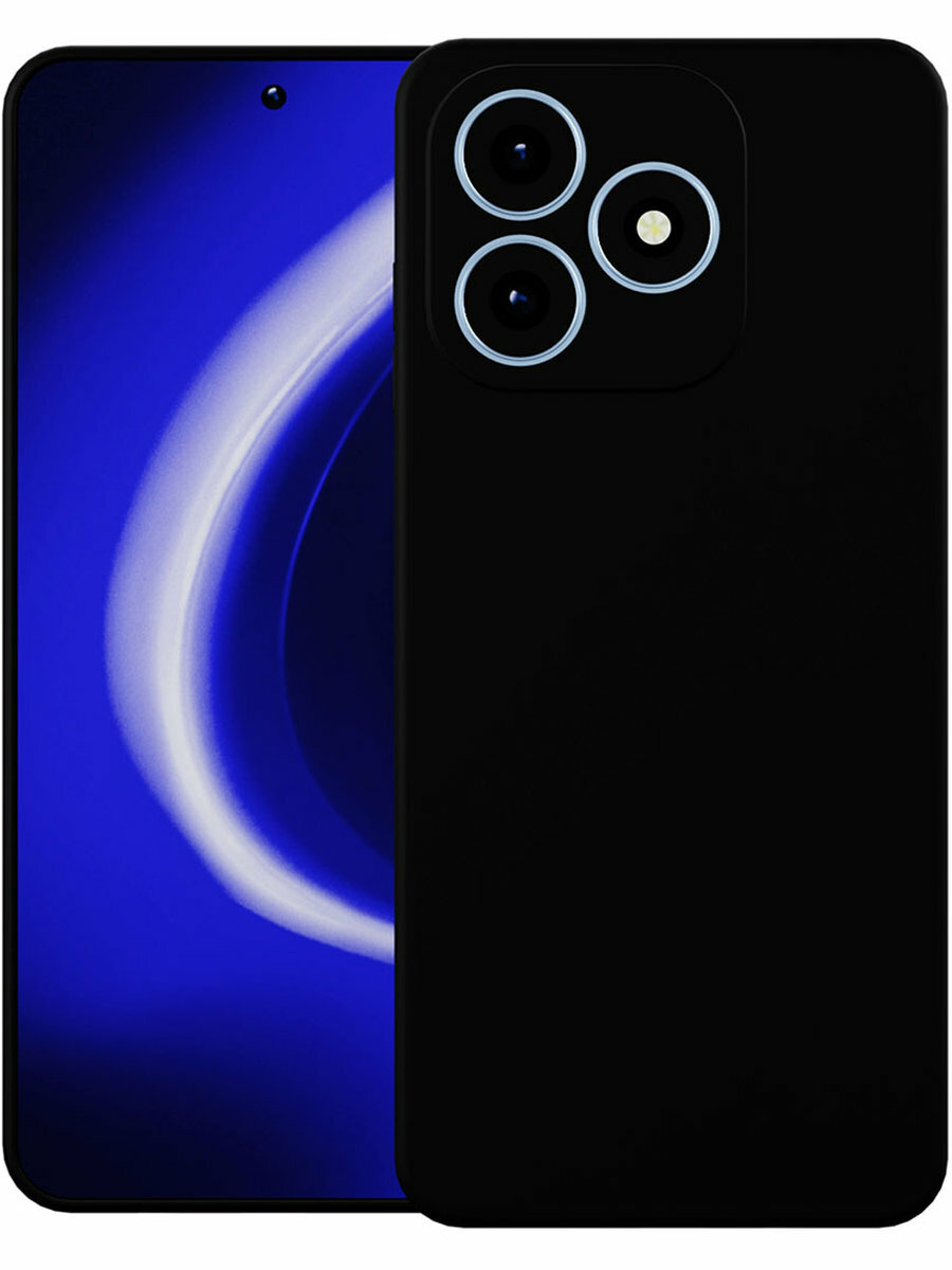 Чехол Krutoff Krutoff "Silicone Case", для HONOR X8d, силикон, чёрный