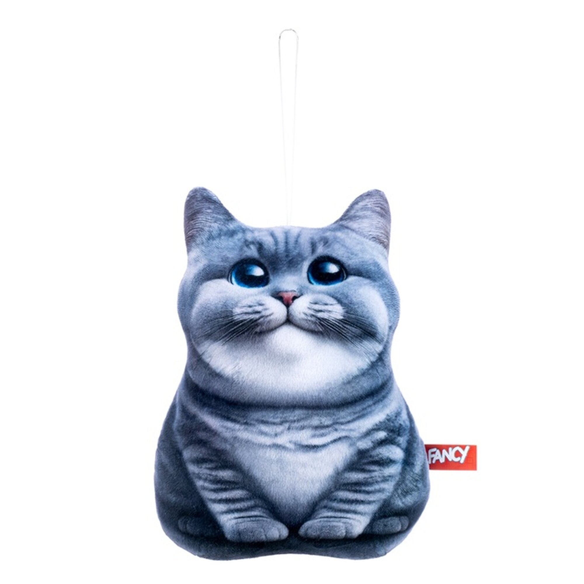 Мягкая игрушка FANCY "Кот", антистресс, серый, текстиль, 21см