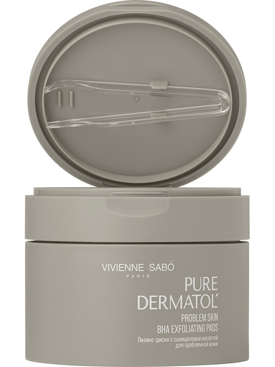 Пилинг-диски для лица Vivienne Sabo Pure Dermatol' c салициловой кислотой для проблемной кожи 30шт