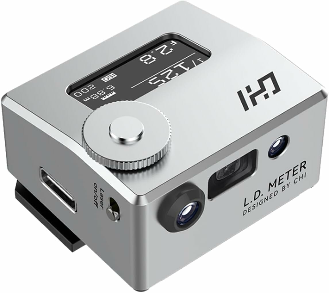 CHI LD Light Meter Lite прецизионный лазерный дальномер и подсветка для Leica и винтажных пленочных камер (30-градусный замер экспозиции/дальномер/лазерная автофокусировка)
