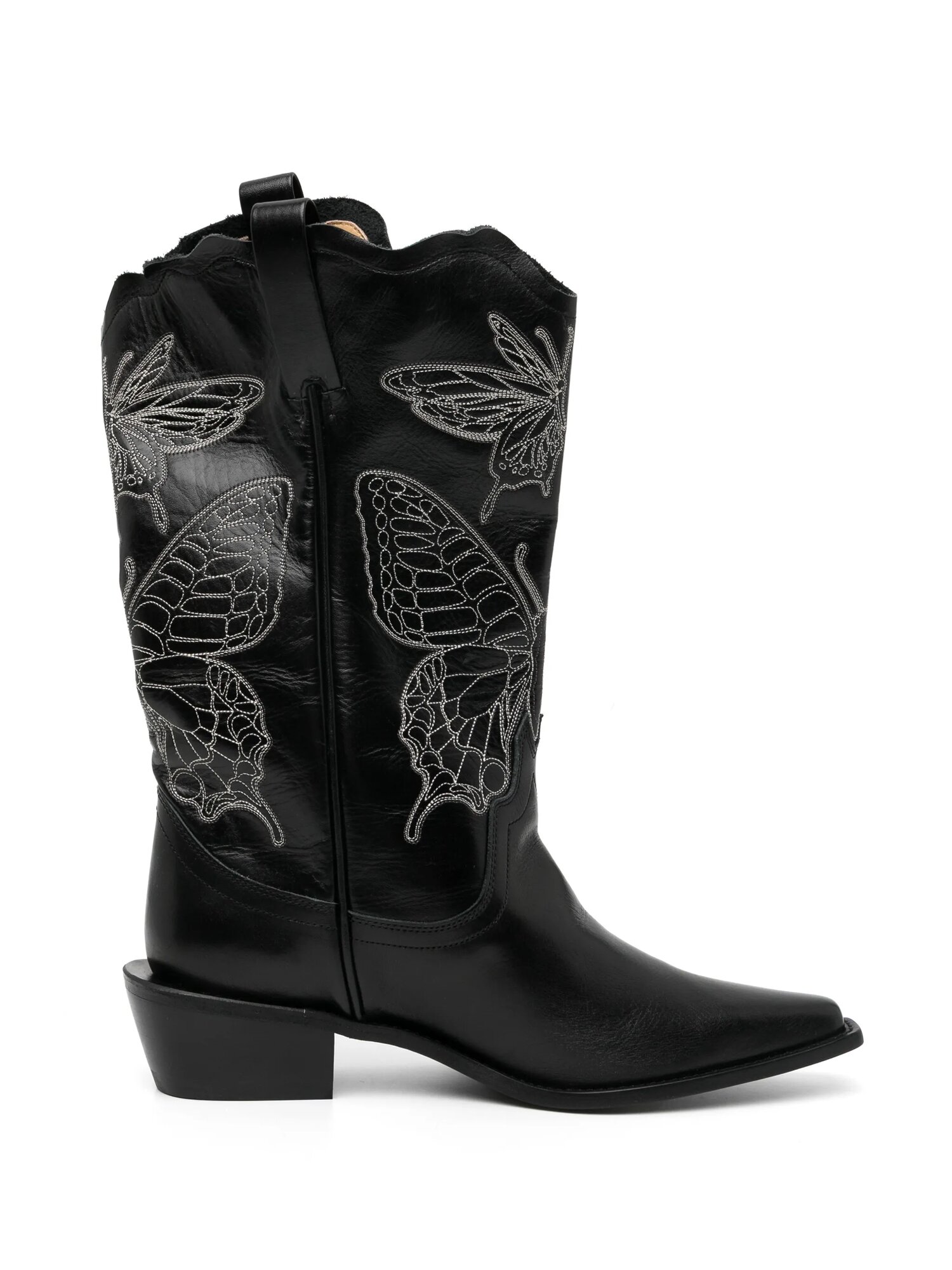 Ботинки 50mm butterfly-embroidered boots