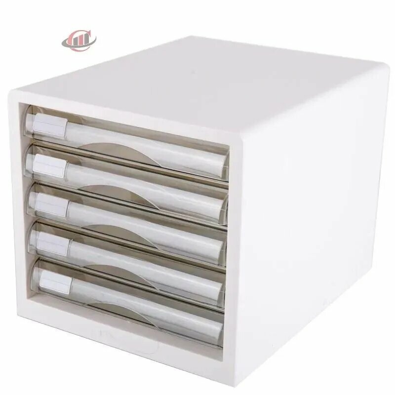 Бокс с выдвижными лотками Deli E9777Wh, 5 выдвижн лотков белый 1696476