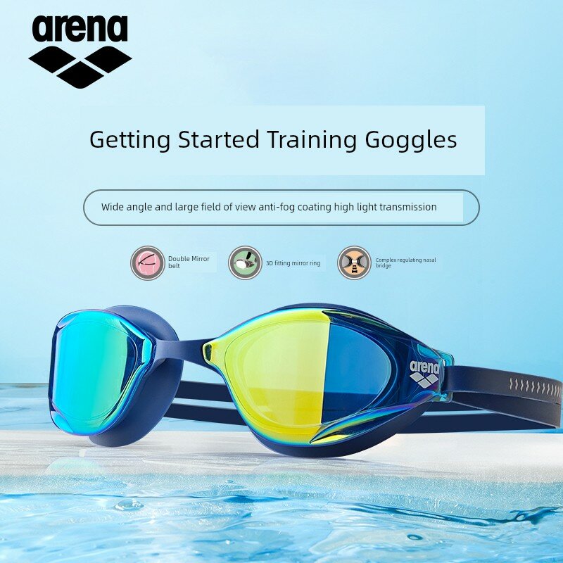 Анти-туманные плавательные очки Arena для мужчин и женщин, удобная посадка, широкое поле зрения, водонепроницаемый