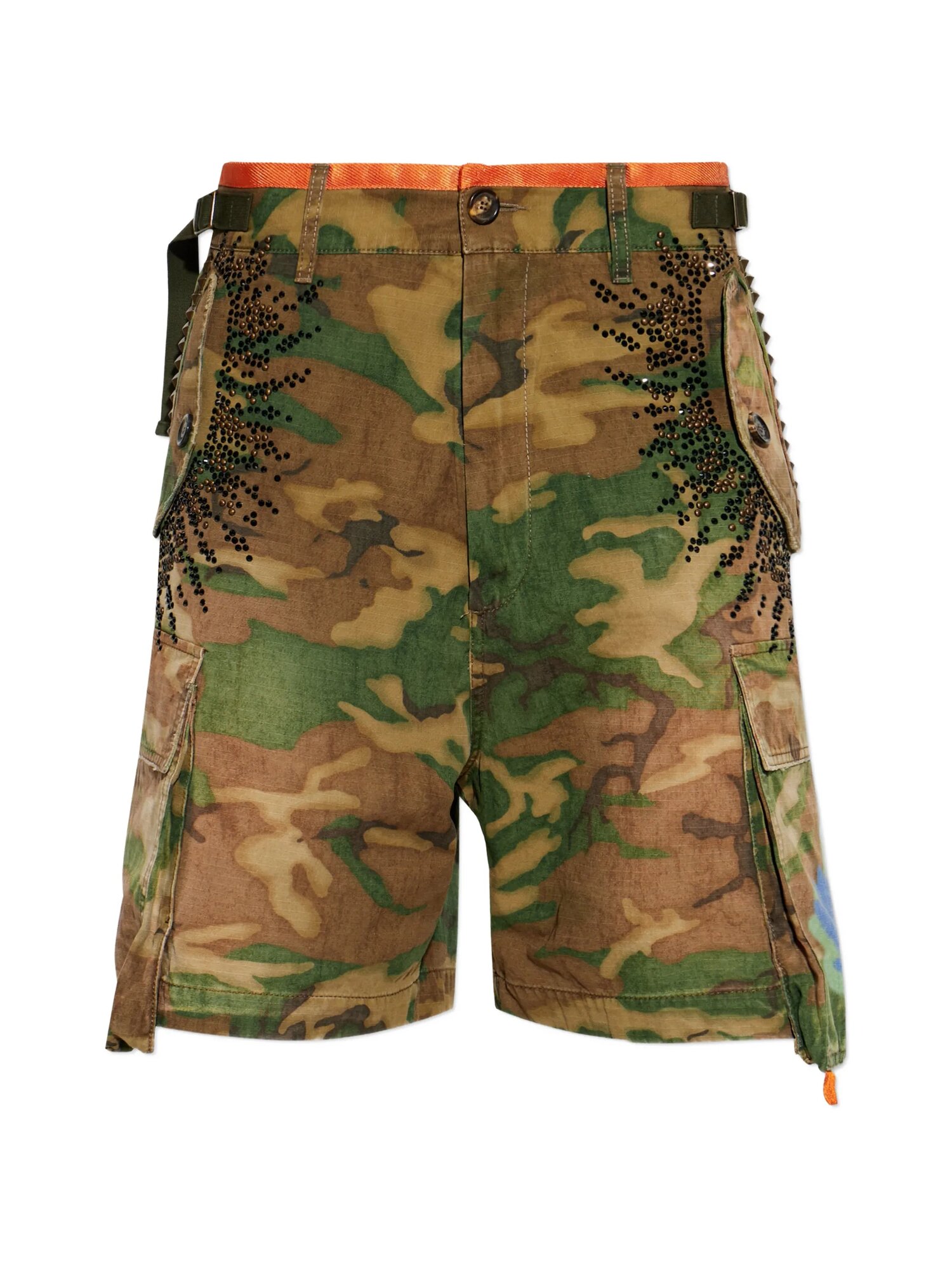 Шорты Camouflage-print crystal-embellished cargo shorts
