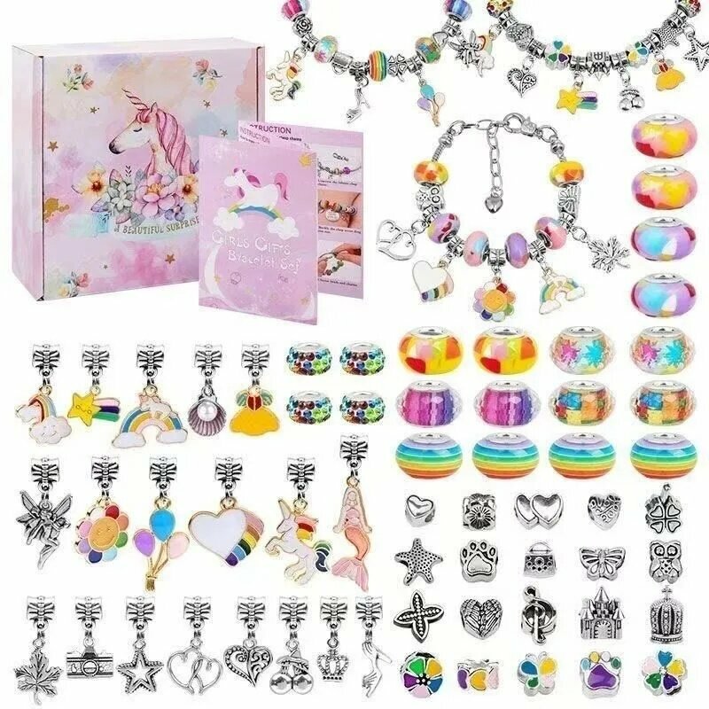 Набор Beads Set для творчества, рукоделия и создания украшений, 108 бусин, детские подарки