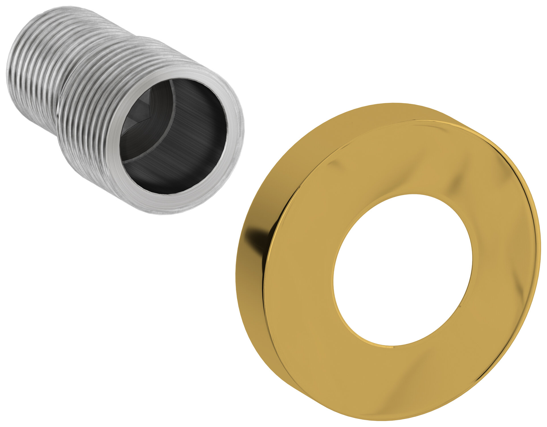 Отражатель Сунержа TUBE d 50 с эксцентриком (G 1/2" НР х G 3/4" НР) Золото