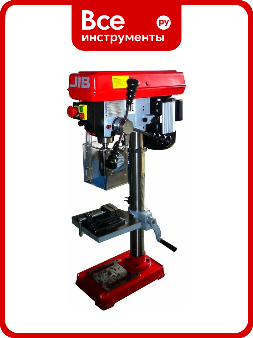Сверлильный станок JIB DP25016B 0,6 кВт, 230 В, Подсветка рабочей зоны облегчает процесс сверления