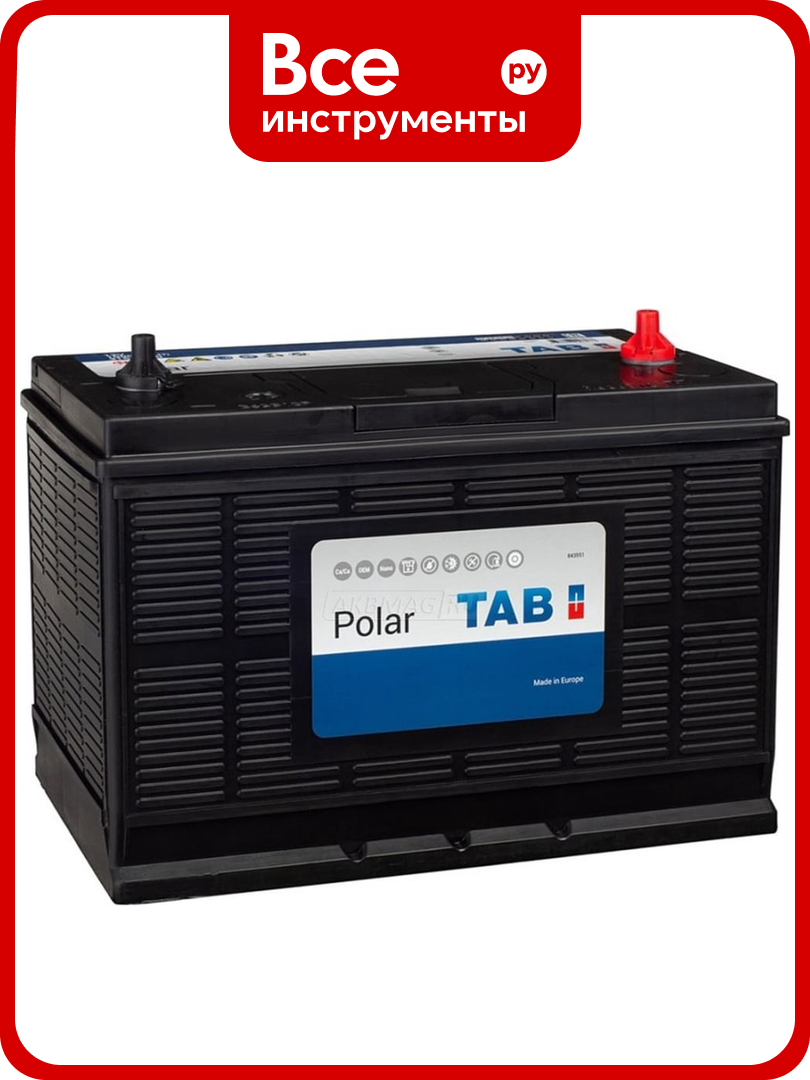 Аккумулятор TAB Polar 31S-1000, необслуживаемый, 140 А/ч, 12В, 24 кг