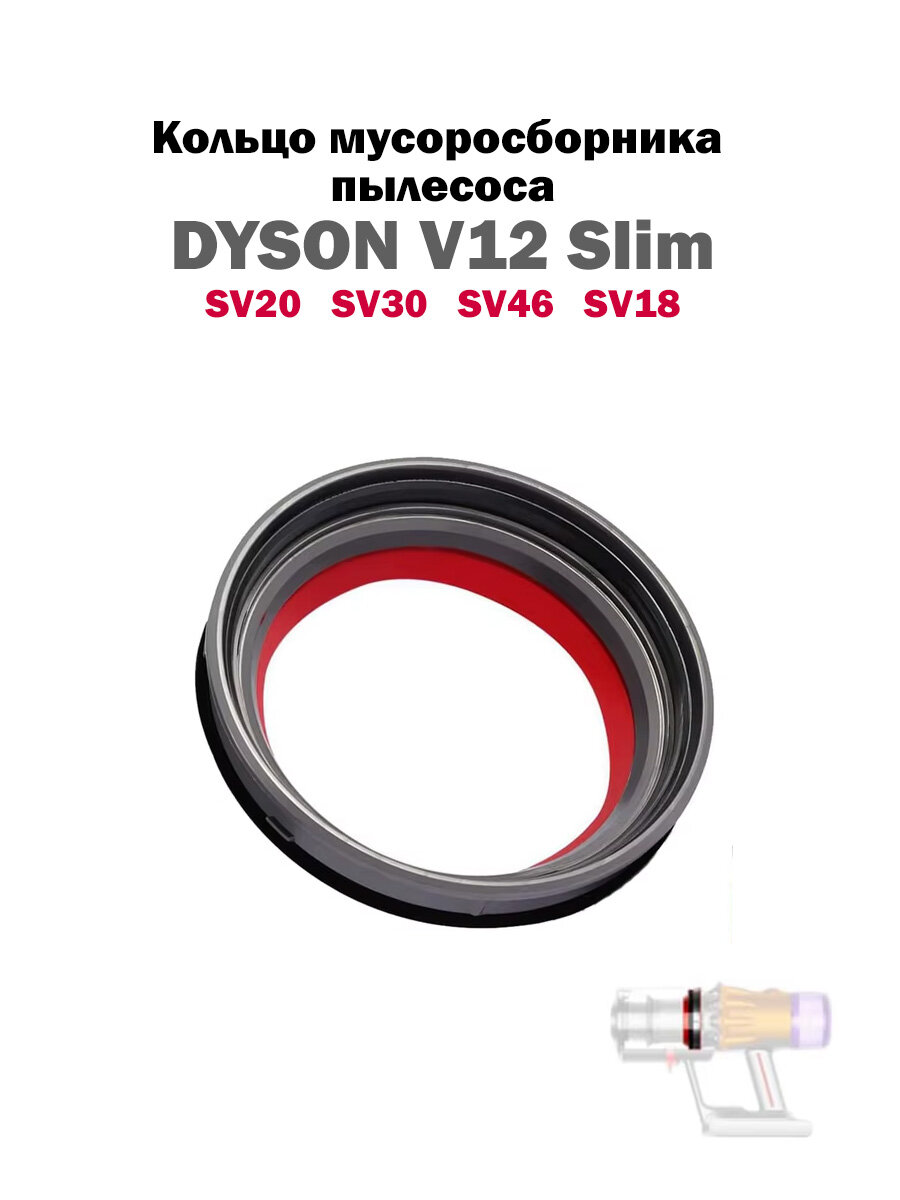 Кольцо колбы, мусоросборника, контейнера для пылесоса Dyson V12 SLIM SV20 SV30 SV46 SV49 / V10 Digital Slim SV18