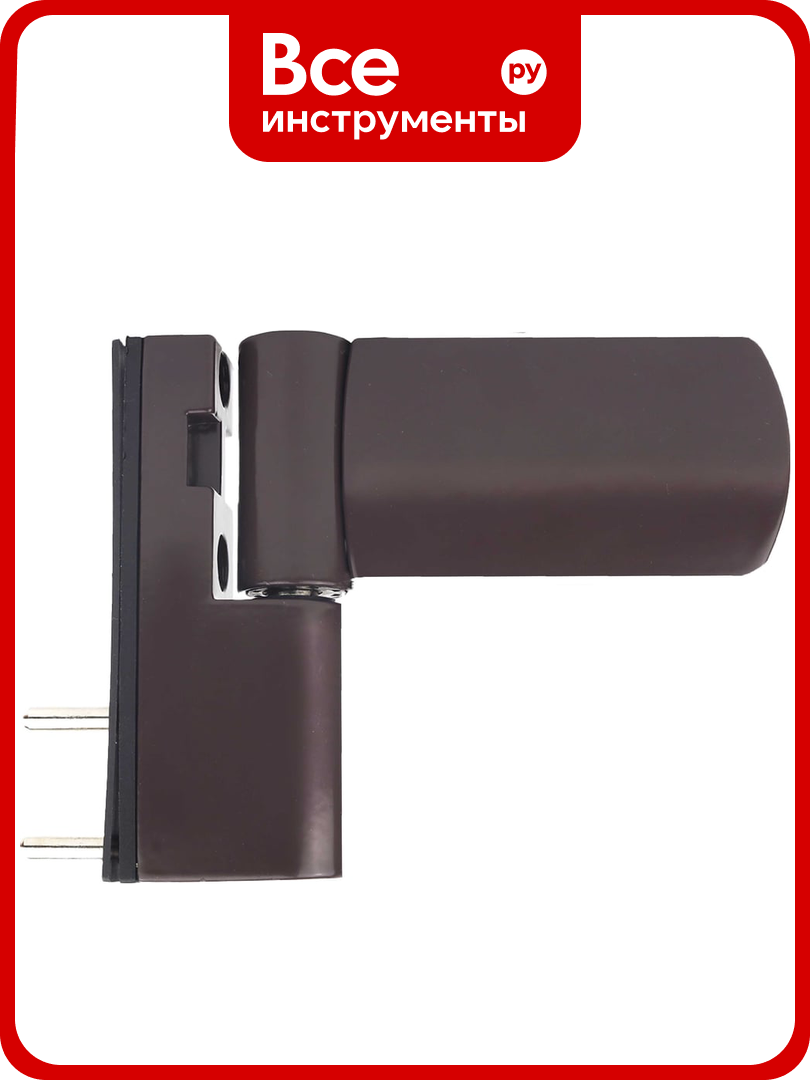 Петля DORF PS27 для ПВХ дверей (аналог Roto PS27) 150 кг, 105 мм, коричневая 8019 DORF_PS27_ALL_150_8019(515al )