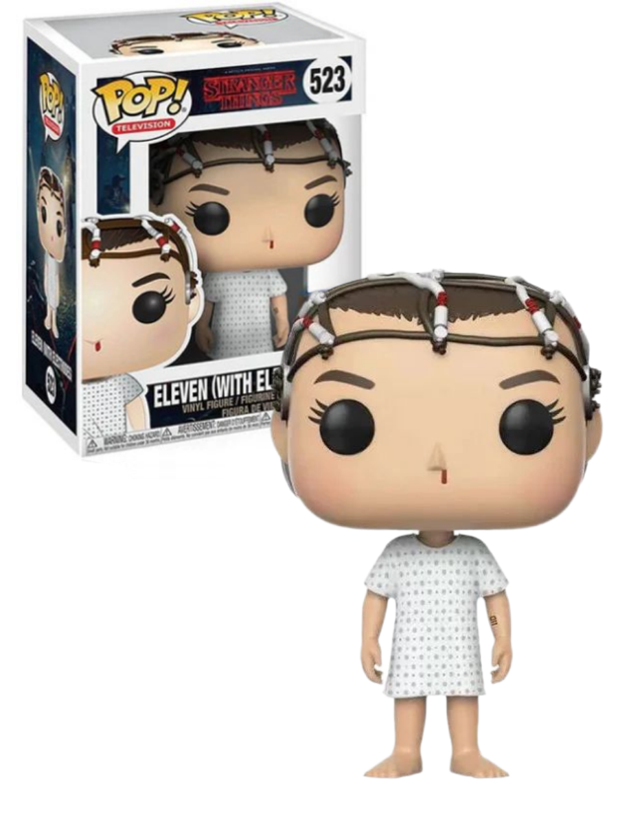 Фигурка Фигурка POP! Eleven Элэвен с Электродами Очень странные дела Stranger Things высота 10 см