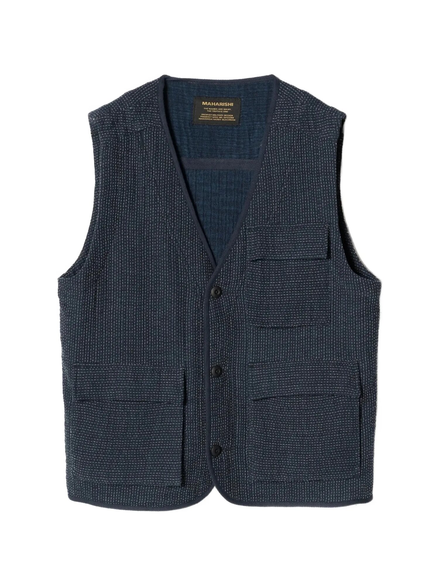 Жилет Sashiko-stitch utility vest