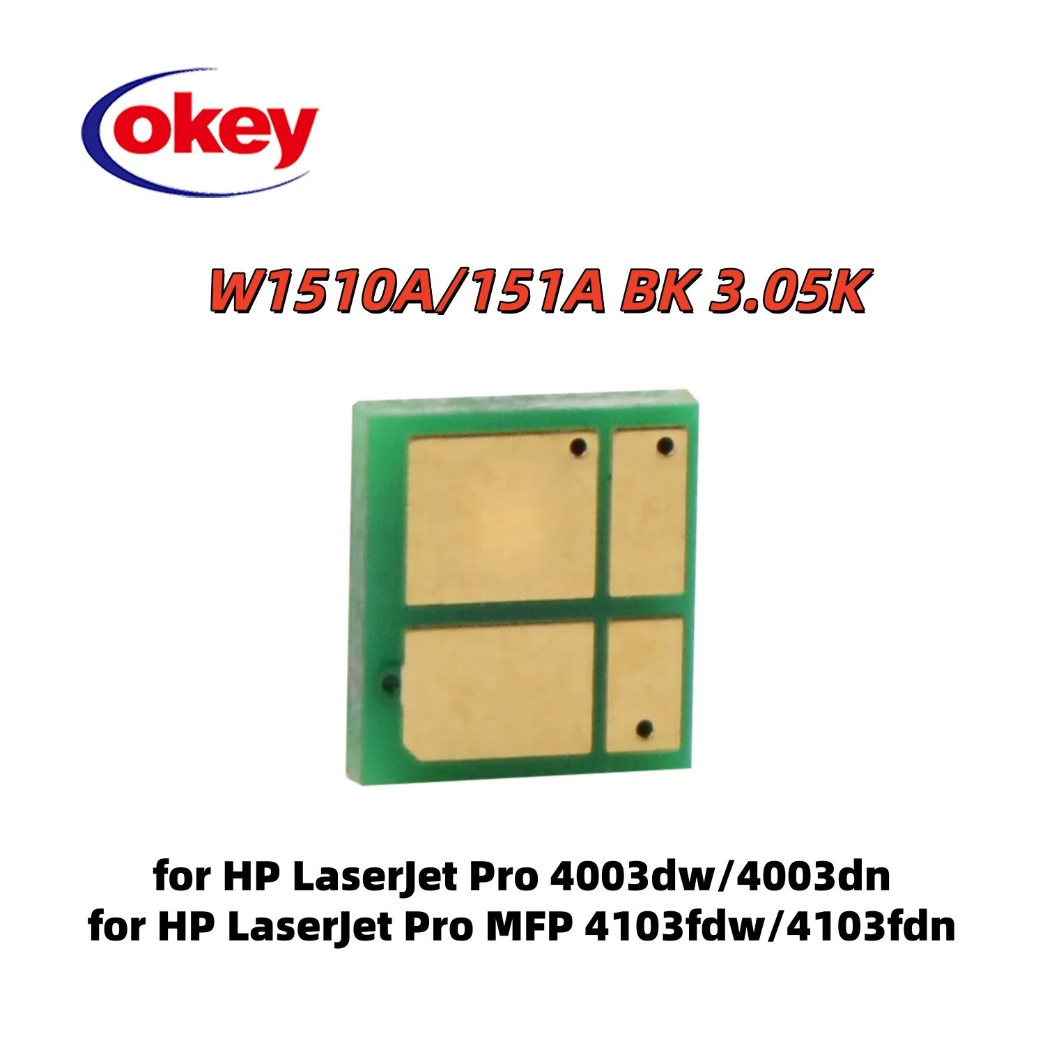 Чип для HP LaserJet Pro 4003 W1510A/151A BK 3.05K