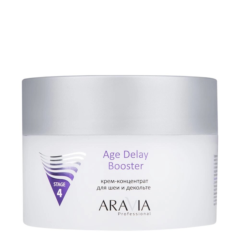 Aravia Крем-концентрат для шеи и декольте Professional Age Delay Booster 150мл