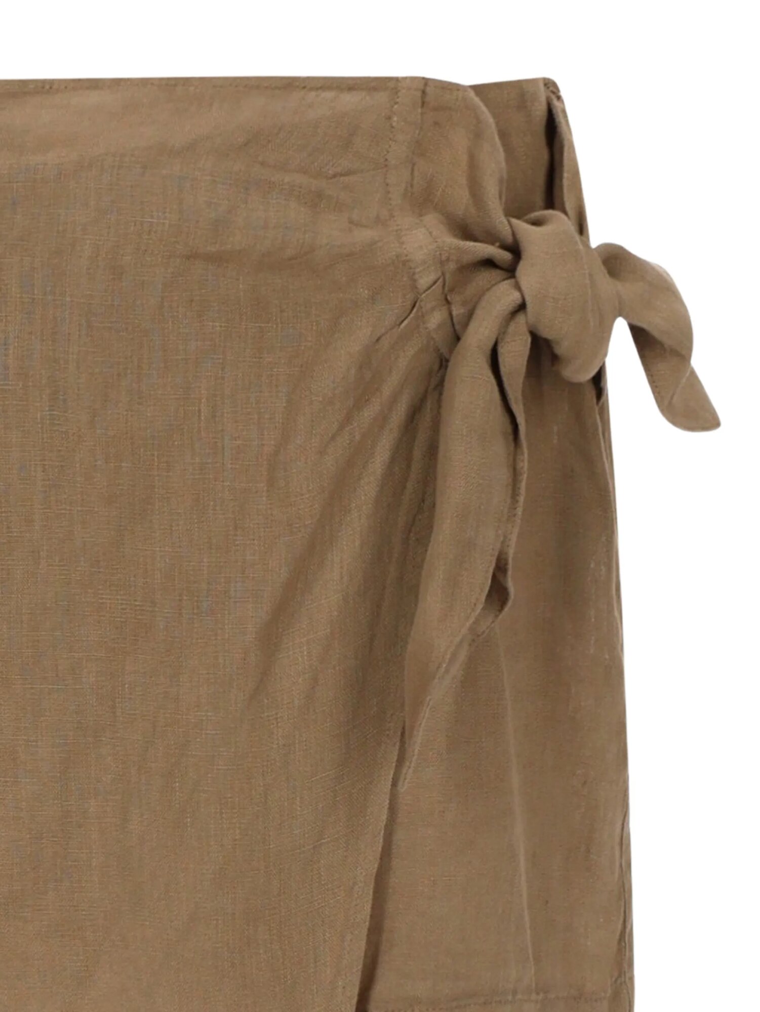 Шорты 120% LINO Wrap-style tie-fastening shorts, размер 44 — фото 1