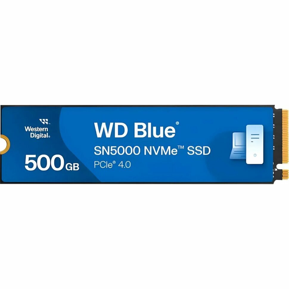 SSD накопитель WD Blue SN5000 M.2 500Gb PCIe 4.0 (WDS500G4B0E), 2294671