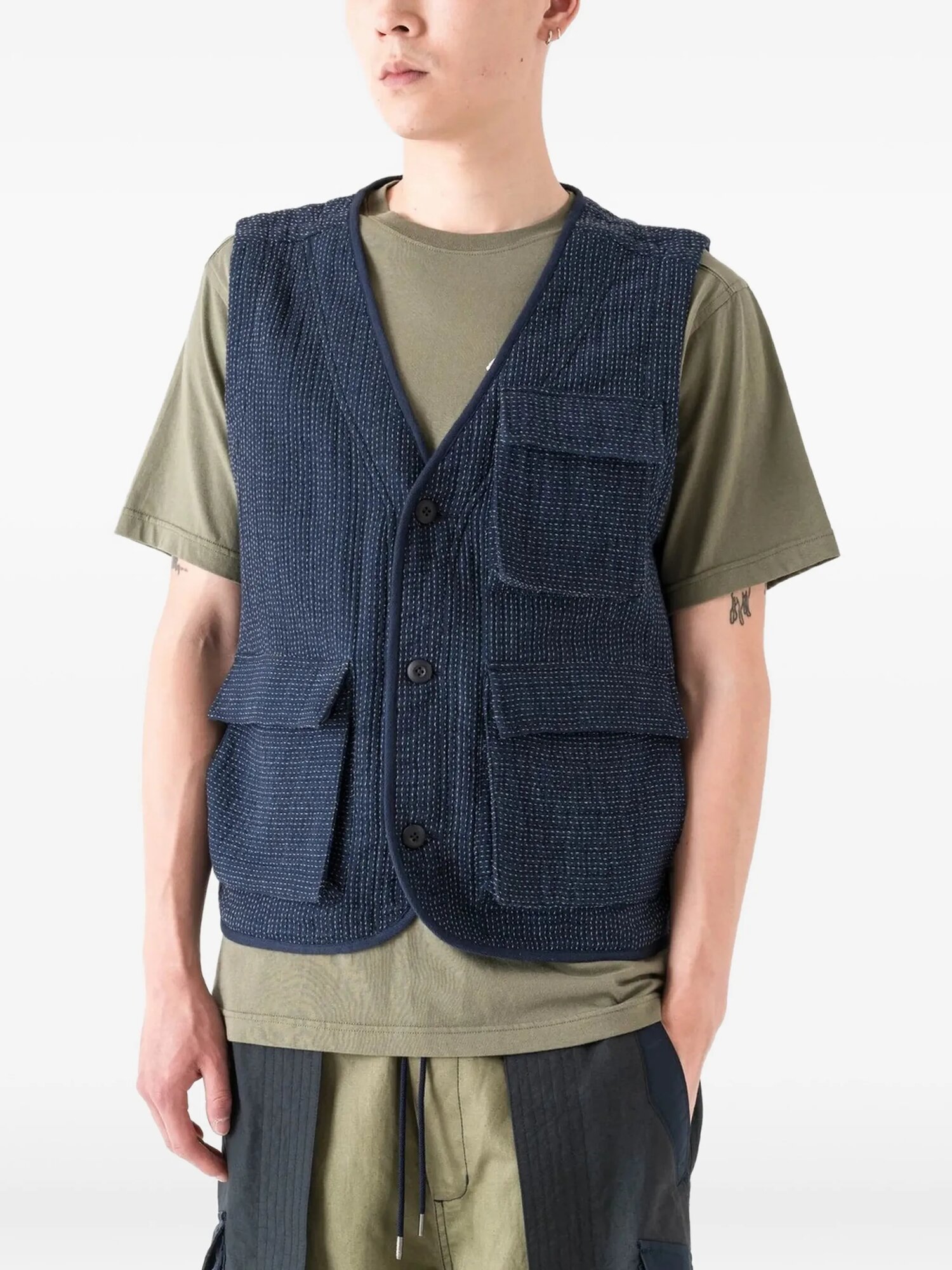 Жилет Maharishi Sashiko-stitch utility vest, размер 52 — фото 1