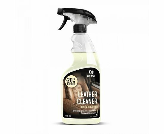Grass Очиститель для натуральной кожи авто Leather Cleaner, 600 мл /