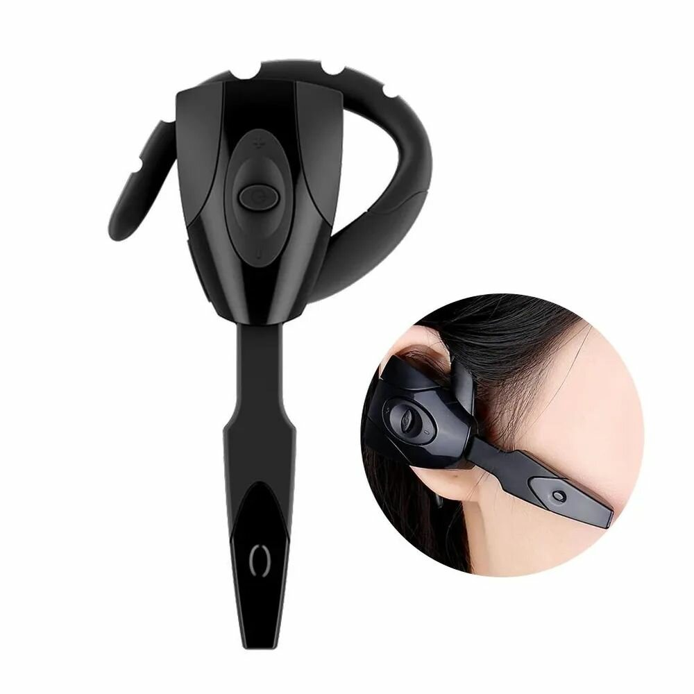 Наушники беспроводные с микрофоном, Bluetooth, черный