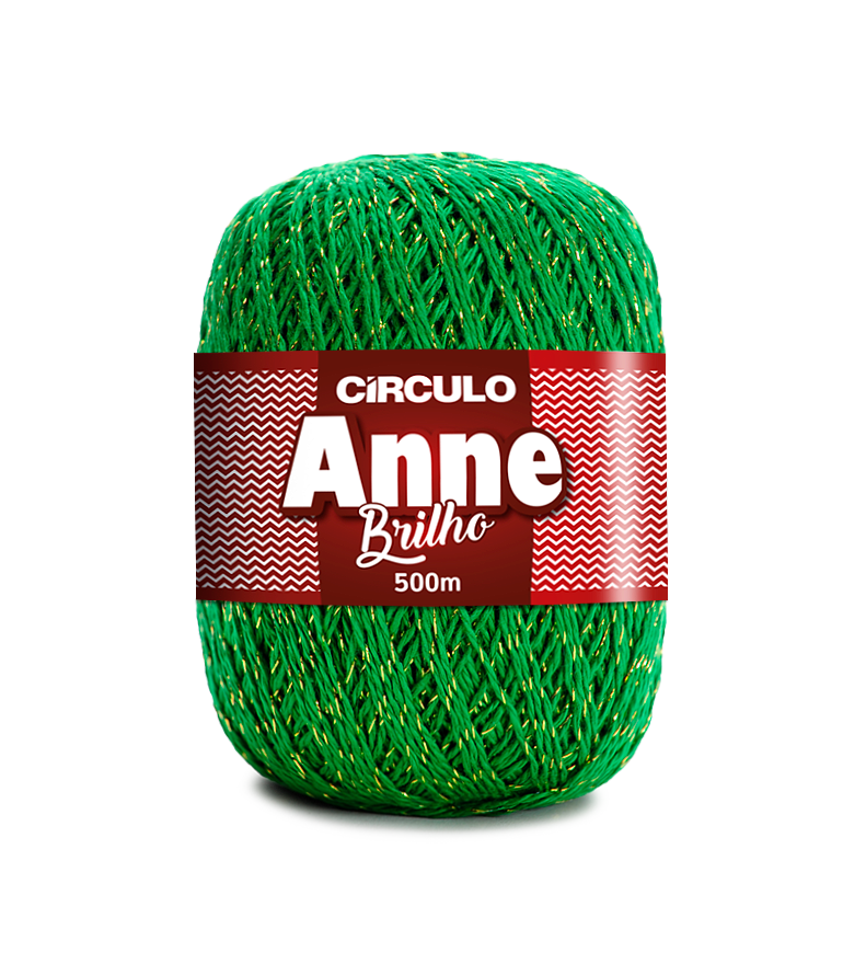 Пряжа CiRCULO ANNE SPARKLE (BRILHO), 96% мерсеризованный хлопок, 4% метал, 150гр. 500м, цвет 5767