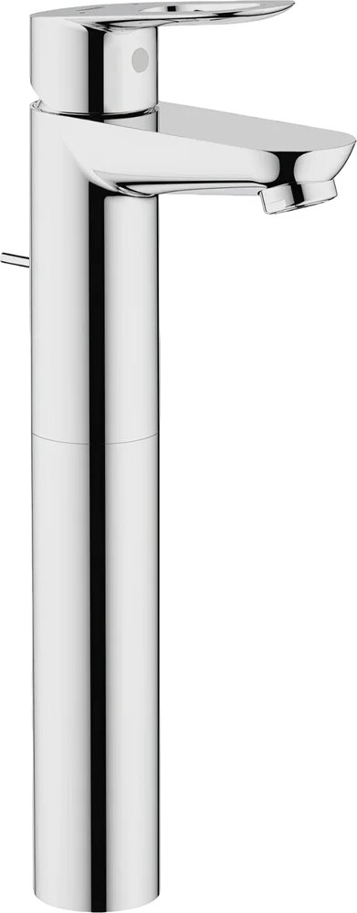 Смеситель для раковины Grohe BauLoop 32856000 хром, глянцевый, кран для ванной в раковину, из латуни, рычажный, с керамическим картриджем, с донным клапаном