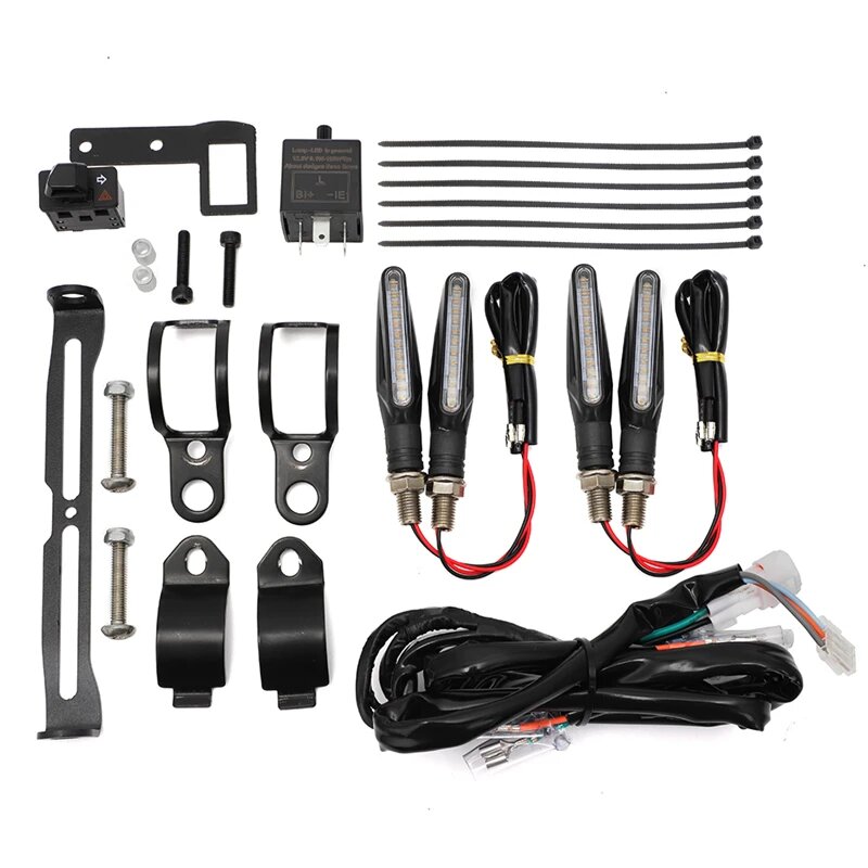 Комплект поворотников Plug and Play для электромотоциклов Sur Ron, Segway X160, X260, Talaria Sting, квадроциклов и электровелосипедов, разрешенный для дорог общего пользования
