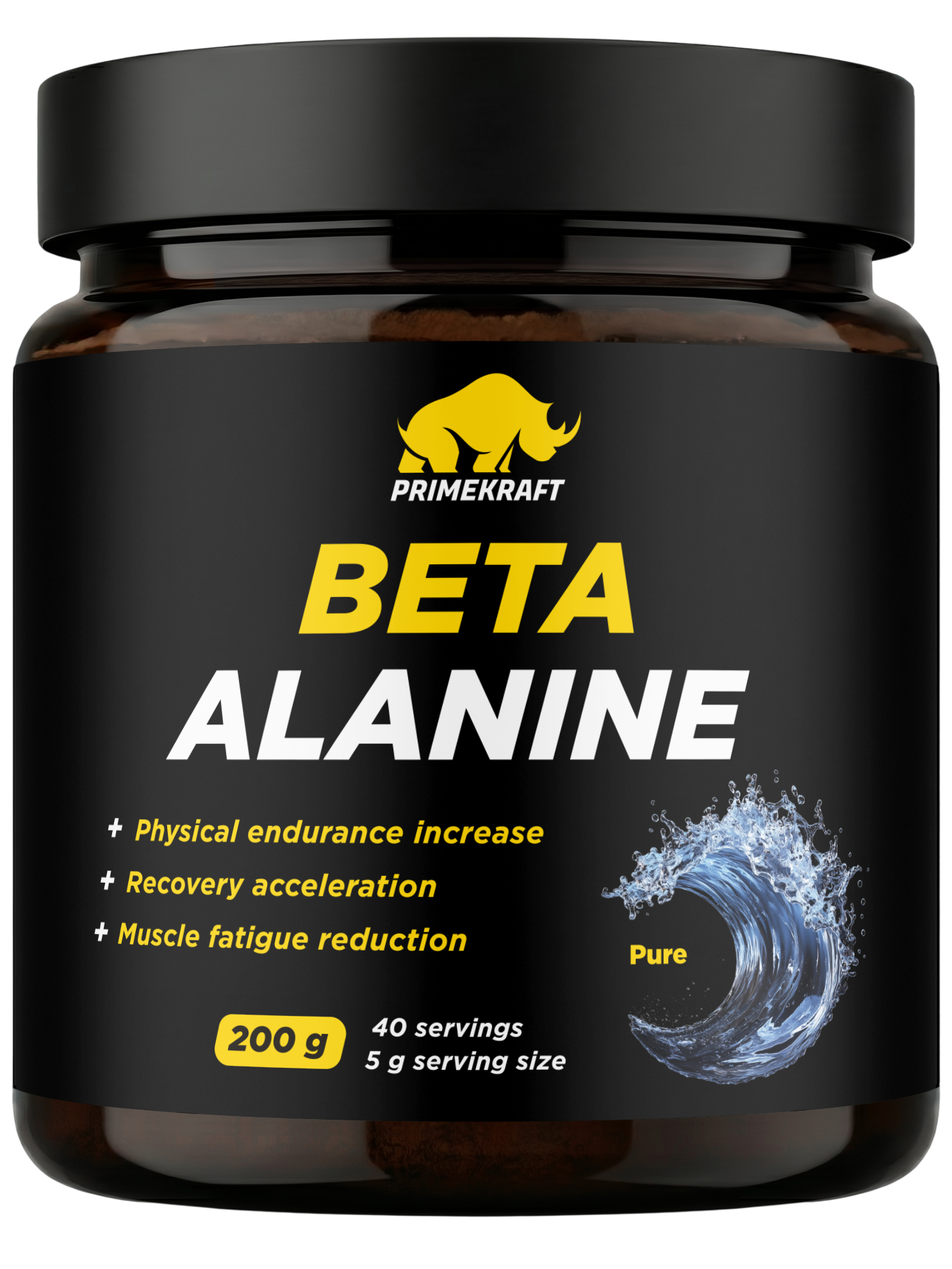 Бета-аланин PRIMEKRAFT Beta Alanine 5000 mg 200 г, Натуральный