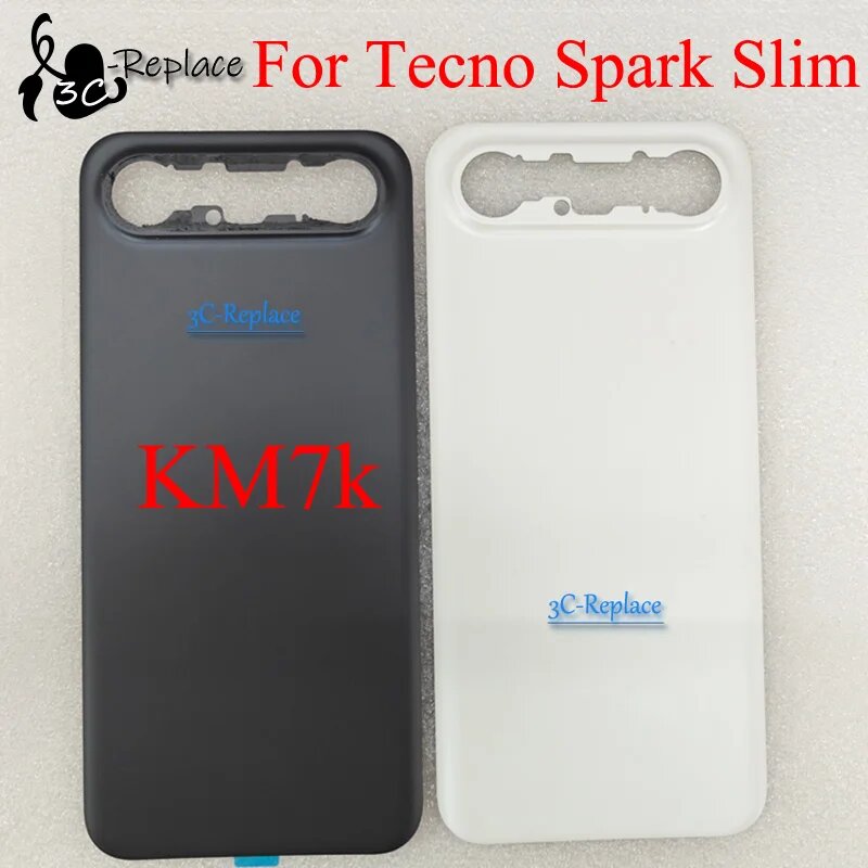 Белый корпус для Tecno Spark Slim KM7k 6.78" без камеры