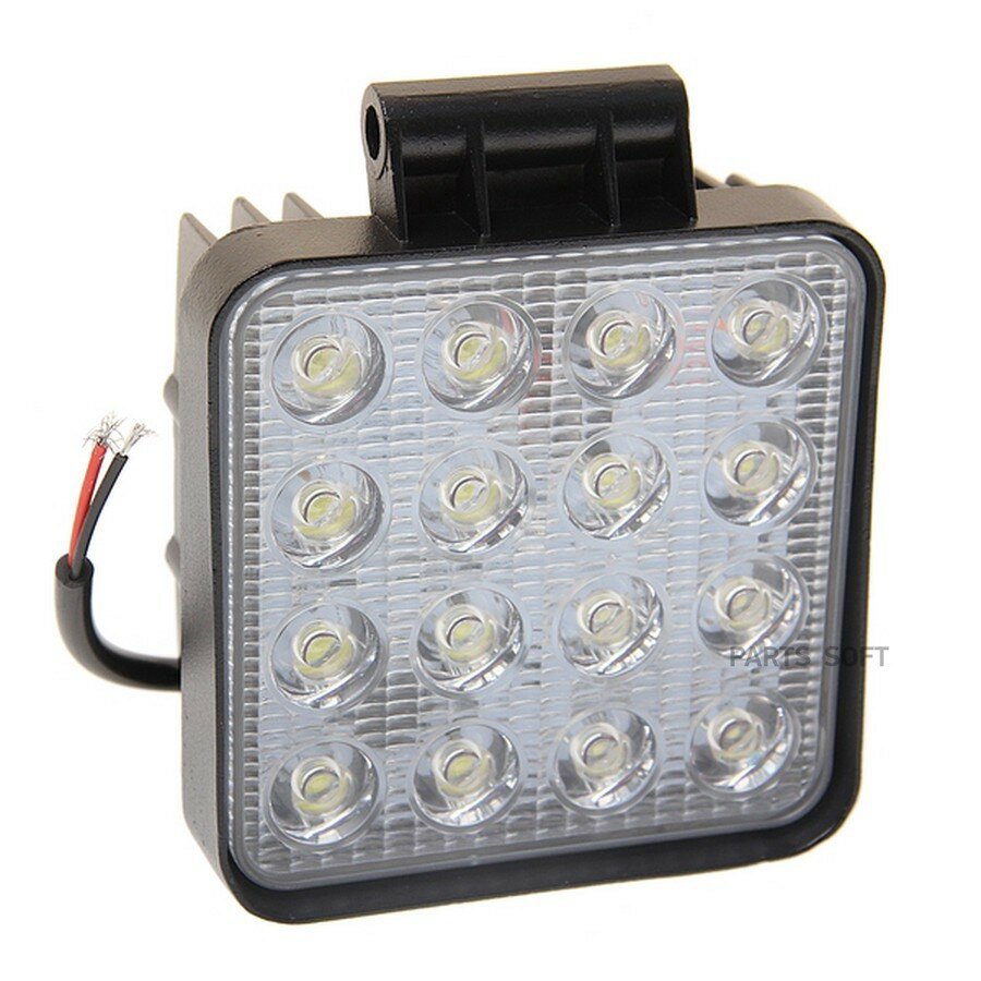MEGAPOWER 370-30-007 Фара рабочего света 117х117мм 48Вт (16 LED) рассеянный свет (Flood) 12-24V MEGAPOWER