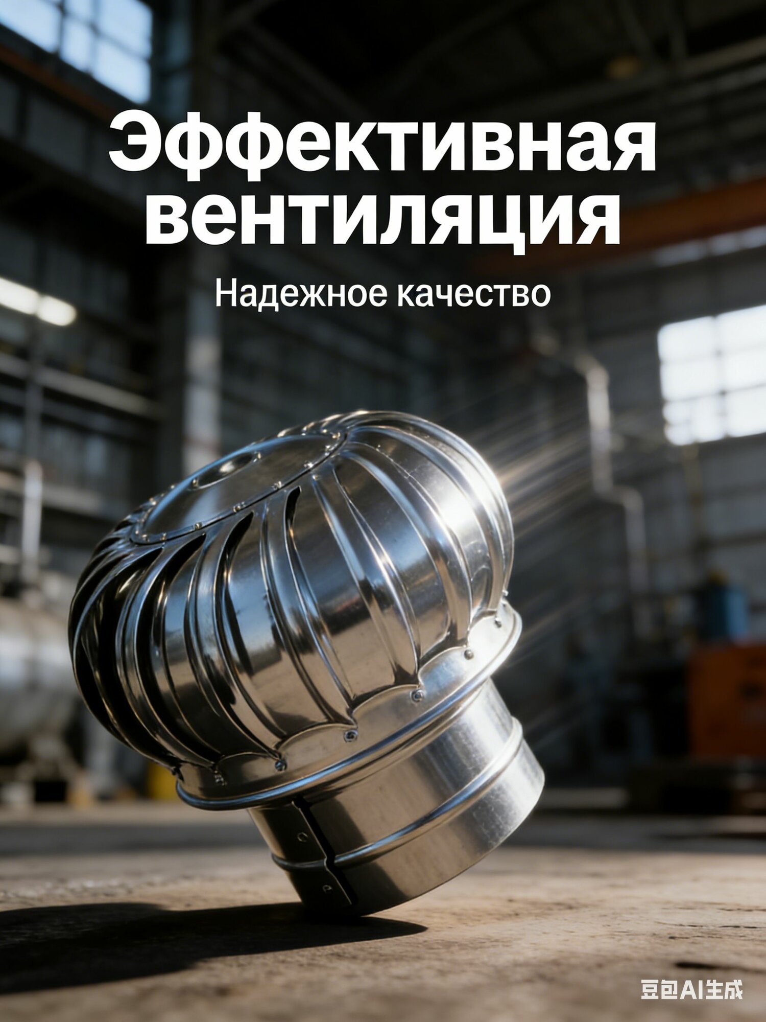 Усилитель тяги для газового котла и колонки (Вентиляция), дефлектор на дымоход 110 мм, нержавейка, защита от задувания