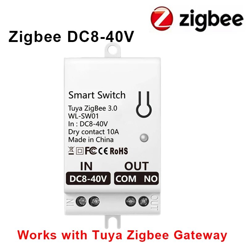 Kayesmart Модуль умного реле Tuya Smart Dry Contact Zigbee WiFi