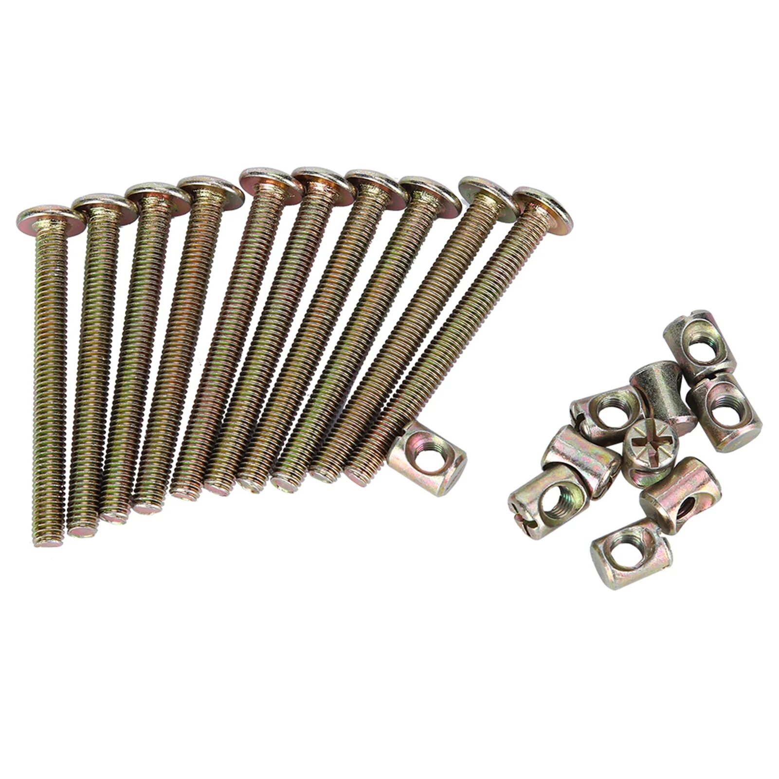 Болты М6 из углеродистой стали с цилиндрическими гайками 60mm 10PCS