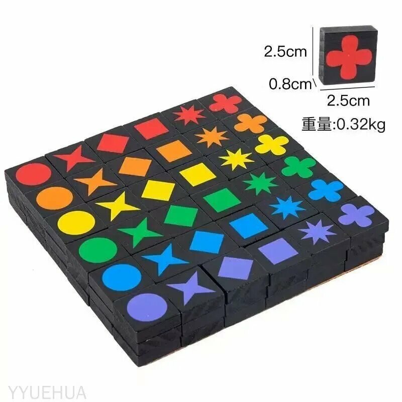 Qwirkle (Квёркл) настольная игра для всей семьи, стратегия, 2-4 игрока