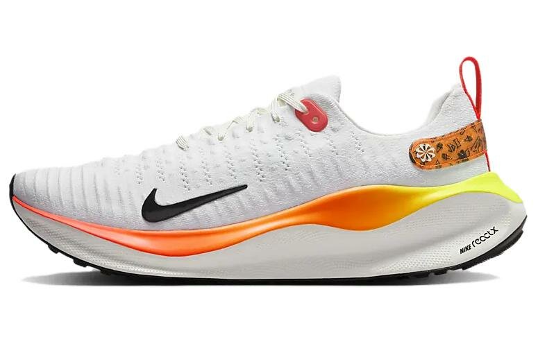 Кеды NIKE ReactX Infinity Run, размер 44.5 EU, черный, оранжевый, белый