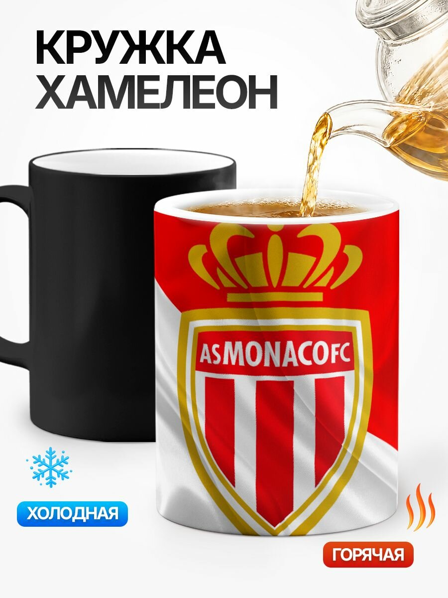 Кружка хамелеон AS Monaco FC Монако