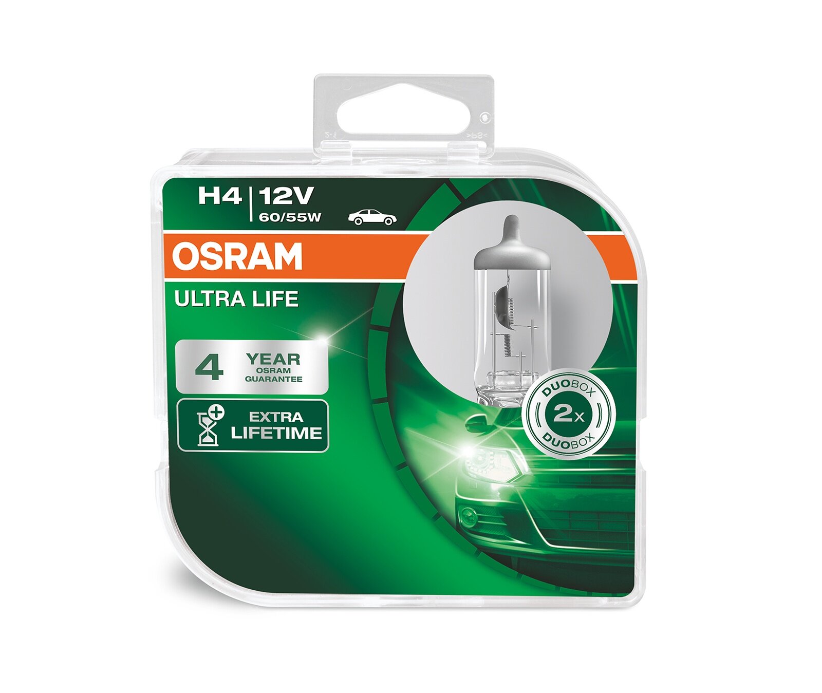 Лампа OSRAM ULTRA LIFE 64193ULTHCB H4 P43t 12 В 60Вт 3200K