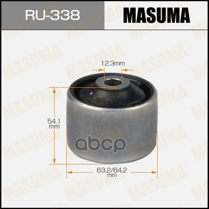 Сайлентблок задн. балки Masuma арт. RU-338