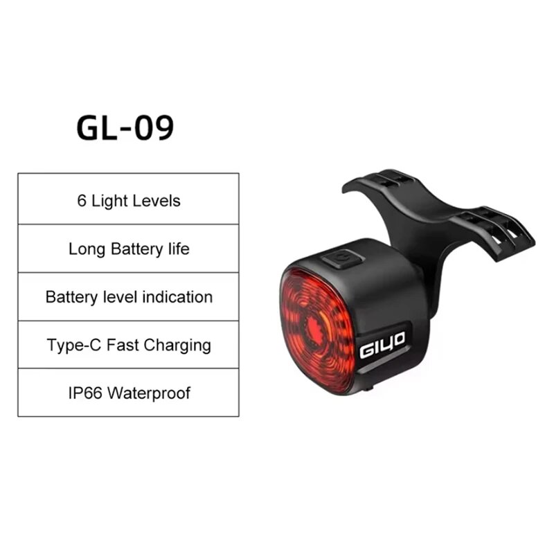 GIYO велосипедный задний фонарь IP66 GL09 normal