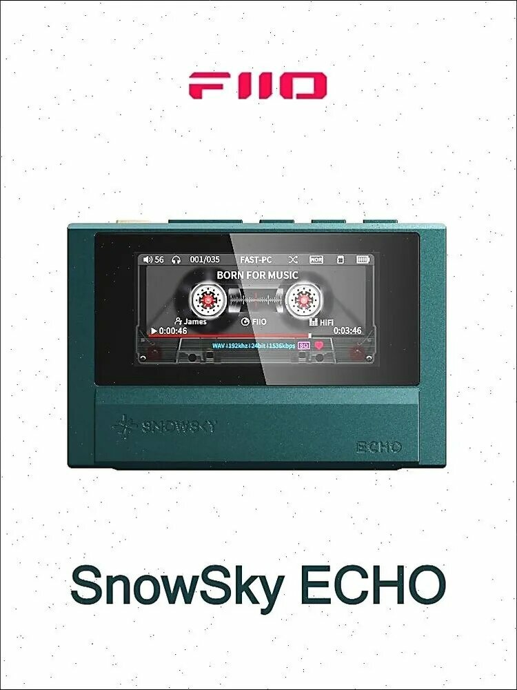 FiiO SnowSky ECHO Портативный Bluetooth MP3-плеер с системой двойного вывода объемом 8 ГБ и поддержкой CS43198 DSD WAV