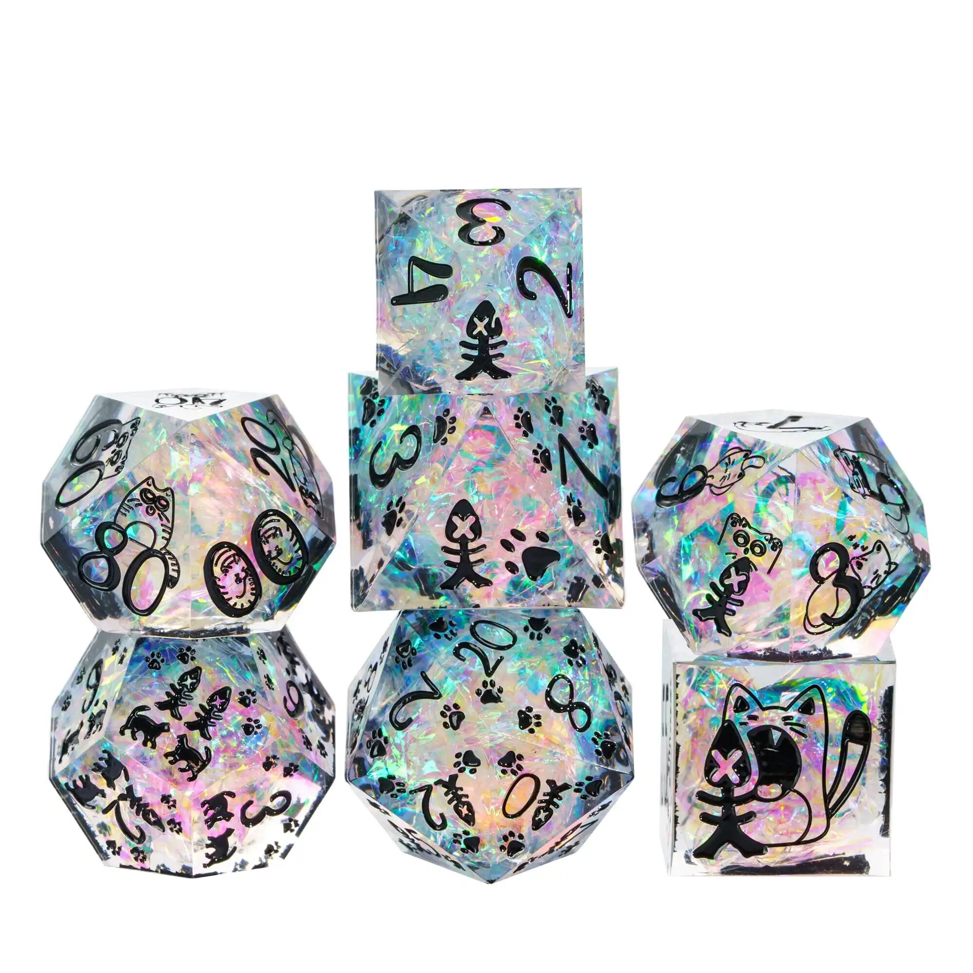 Cusdie Cat Element D&D кубики Transparent