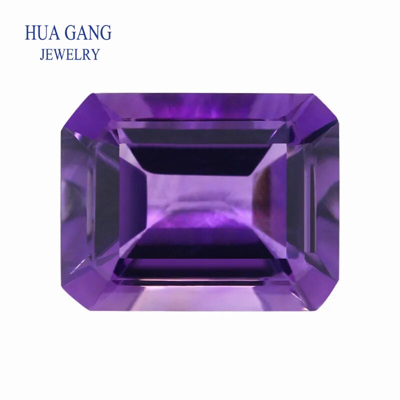 Натуральный аметист, кристаллы Excellent Heart 8x10mm-1pc, Dark Octagonal