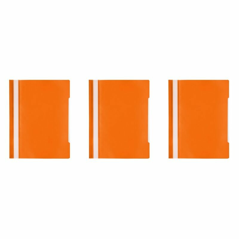 Attache Economy Скоросшиватель пластиковый, А4, Элементари, оранжевый 10шт/уп, 3 уп