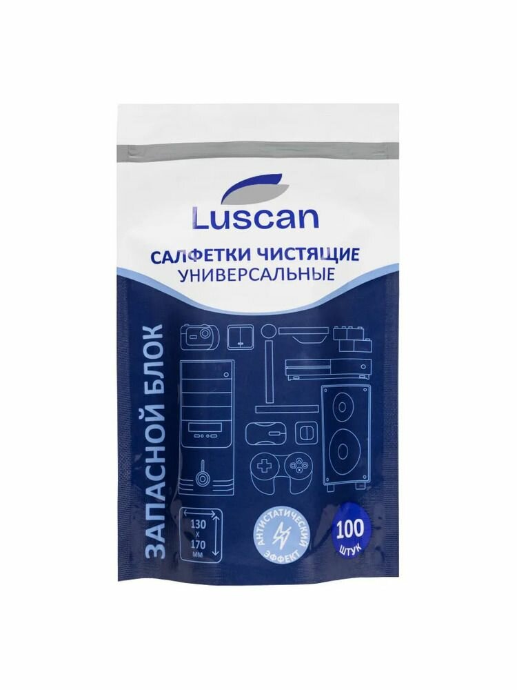 Luscan/Attache Selection Салфетки Power универсальный, 100 шт