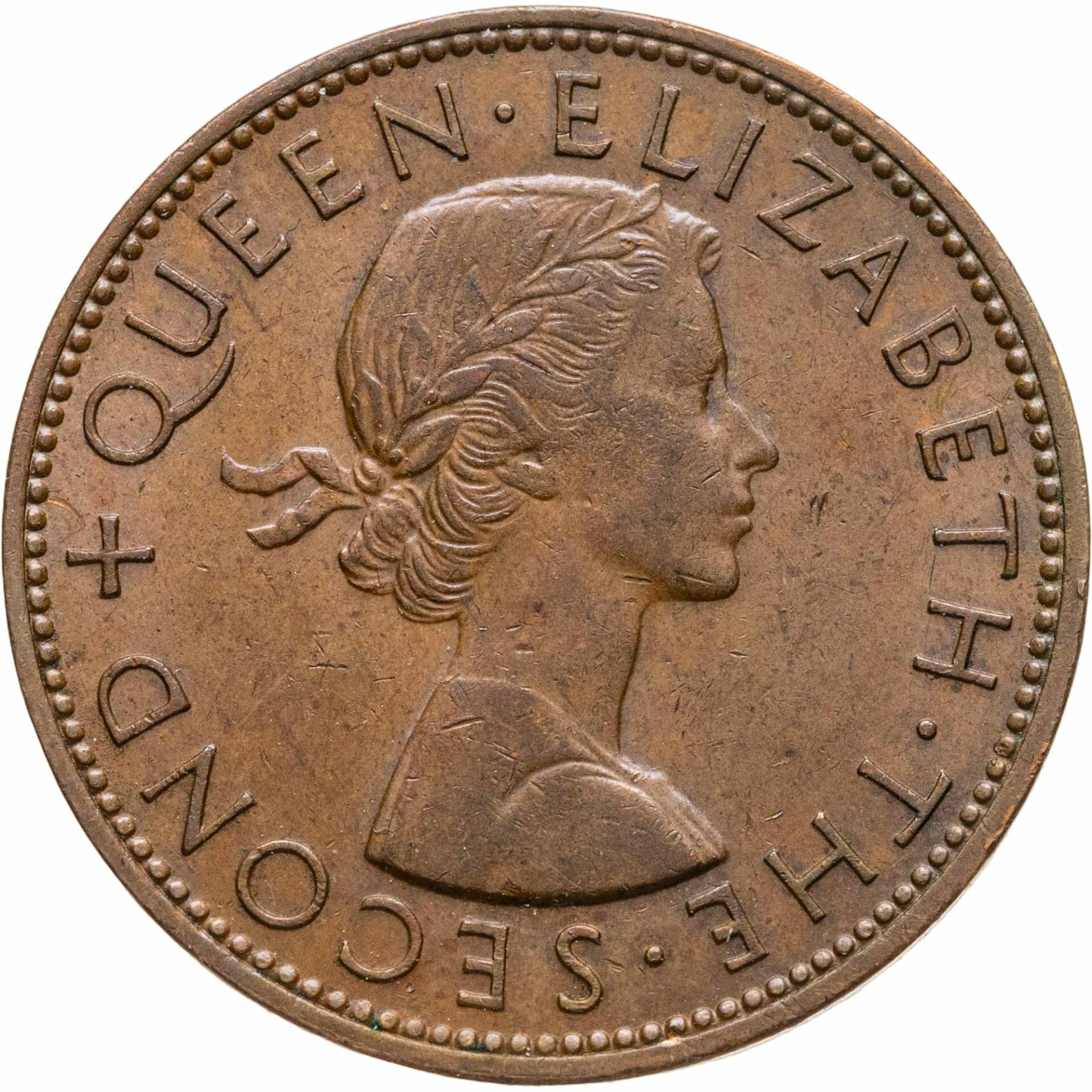 Новая Зеландия 1 пенни penny 1961, Бронза, в сохранности XF